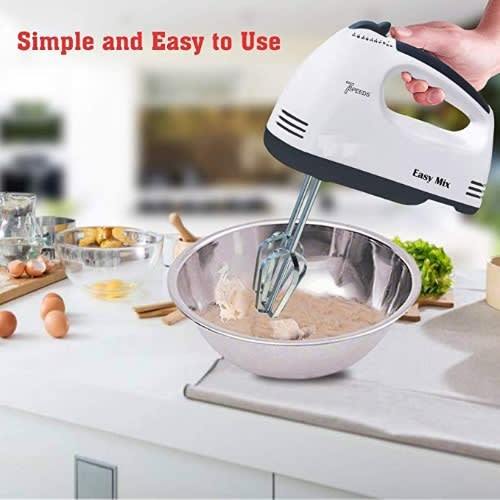 SCARLETT 7 Speed Lightweight Hand Mixer With Chrome Beater + Dough Hook ...
