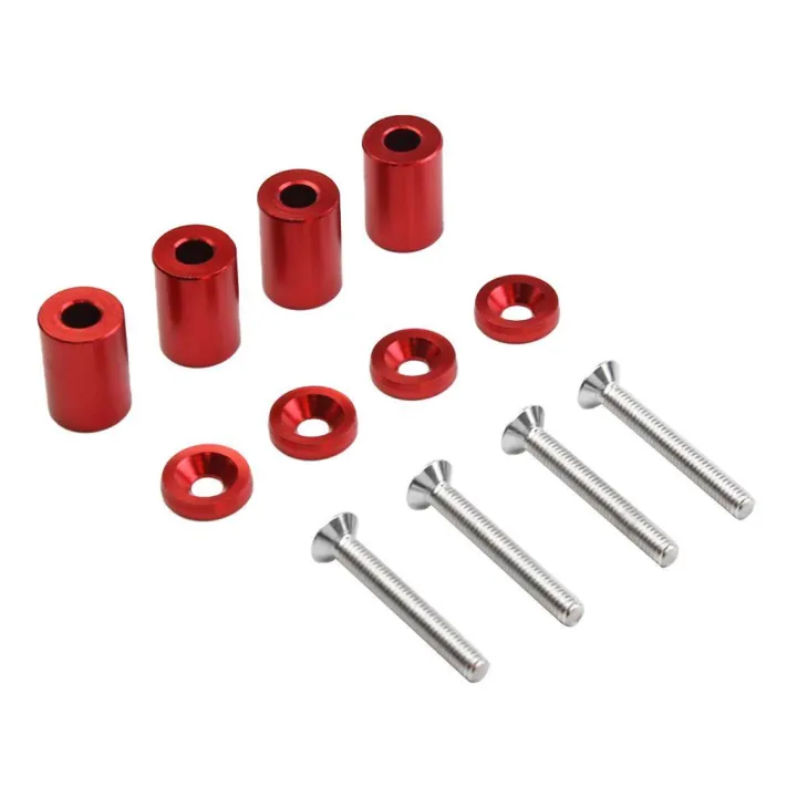 Alloy Hood Vent Spacer Riser Kits For All Turbo Engine Motor Swap Red ...