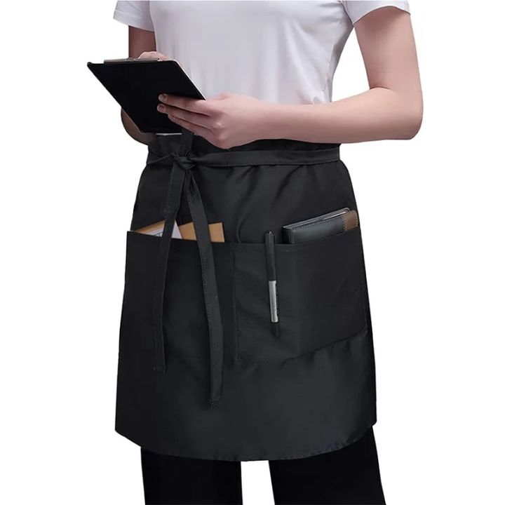 Waiter Apron Black Waterproof and Anti-fouling Hotel Catering Kitchen ...