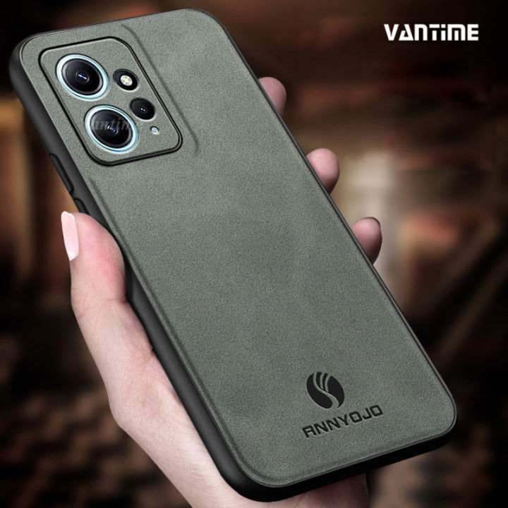 Vantime for Xiaomi Redmi Note 12 4G Case Soft Pure Leather Slim Matte Back Cover | Daraz.lk