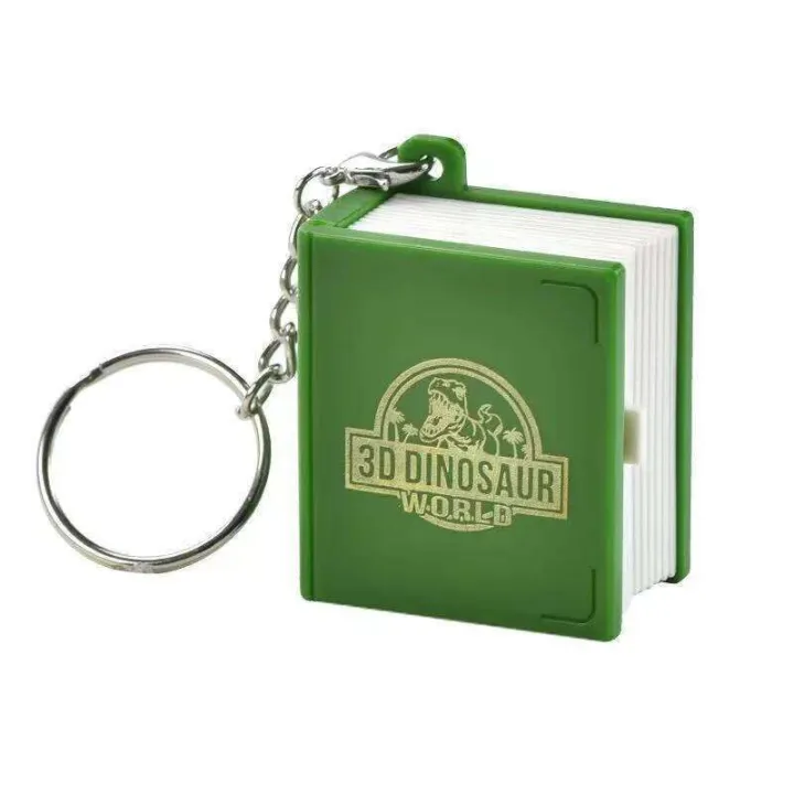 New 3D Folding Book Pop Up Keychain Hidden Dinosaur World Space ...