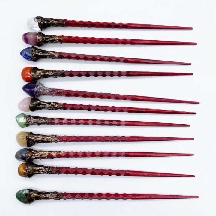 Natural Citrine Amethyst Magic Wand Witchcraft Crystal Quartz Stone ...