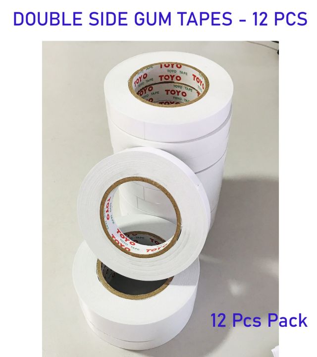 TOYO Double Side Gum Tape 12 pcs / High Adhesive Embroidery Double side ...