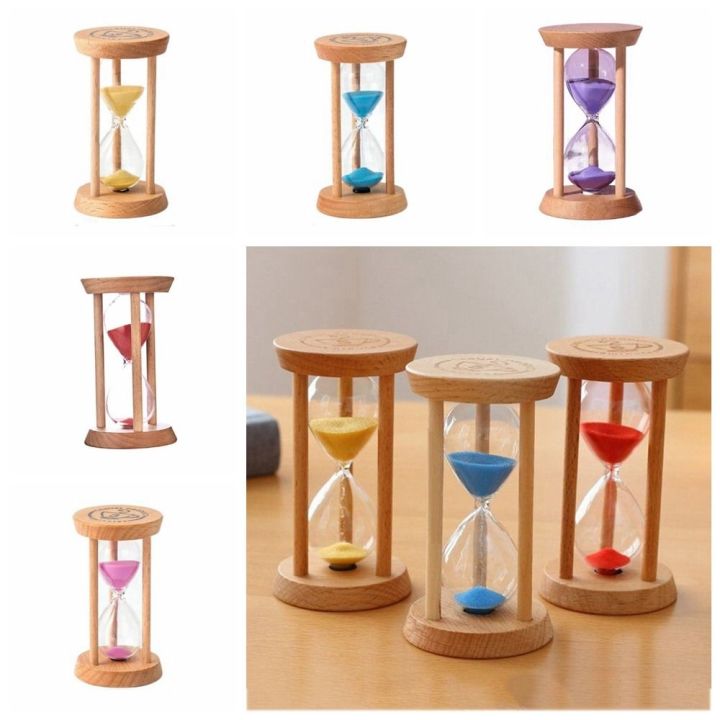 Durable Stable Connection Wooden Hourglass Wooden 1/3/5 Minutes ...
