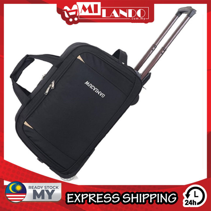 (20-inch) MILANDO Travel Cabin Luggage 20-inch Bag Suitcase Bagasi Bag ...