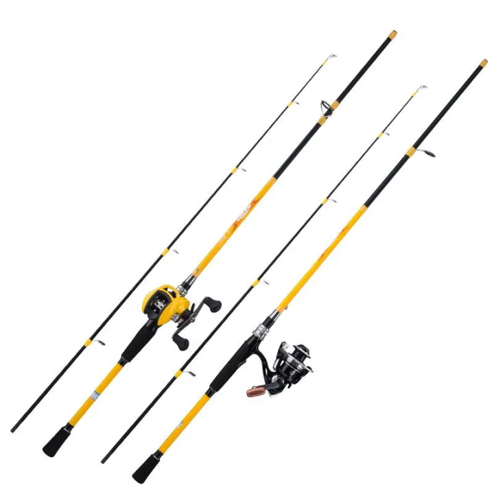 Small Yellow Wheel Lure Rod Full Set of Drip Wheel Set Casting Rods ...