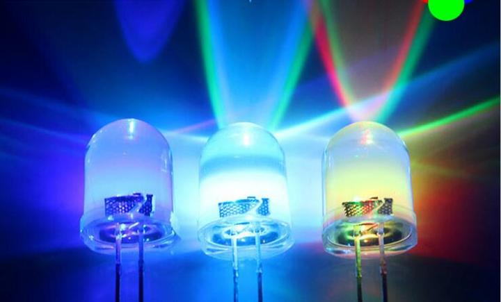 【Folio & Light】10mm Rgb 7 Color Full Color Fast/slow Flash Transparent ...