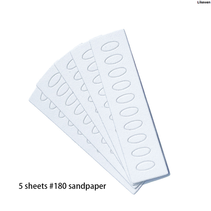 LikewenSpecial Portable Mini Sand Paper Nail File Kit Adhesive ...