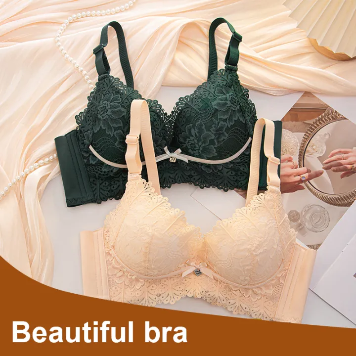 Women bra Without steel ring bra Soft bra thickened 8cm Gathering bra ...