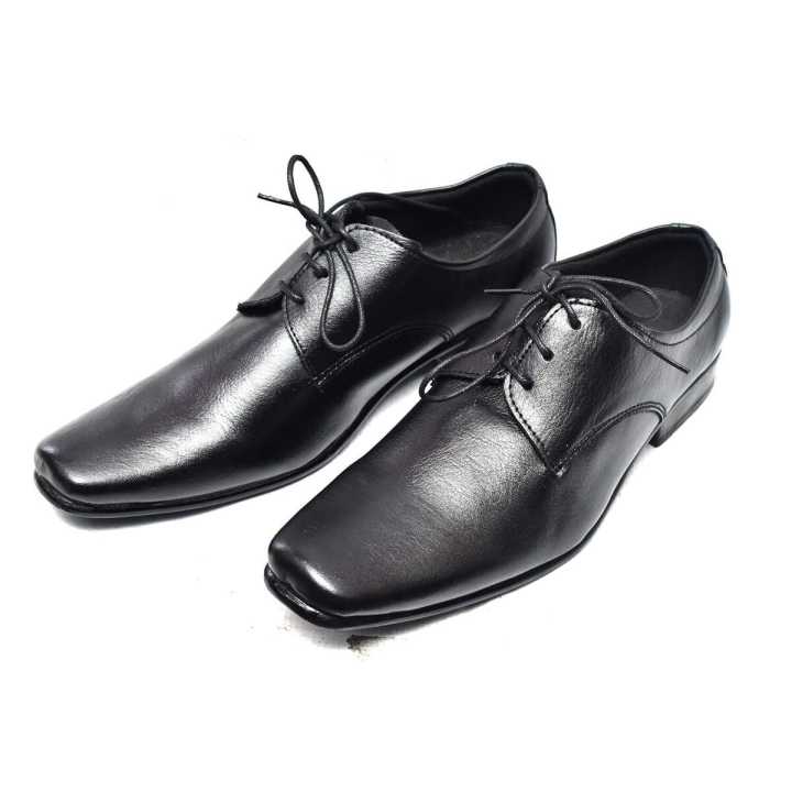 Men's Box Type Formal Lace Shoes - Black | Daraz.lk