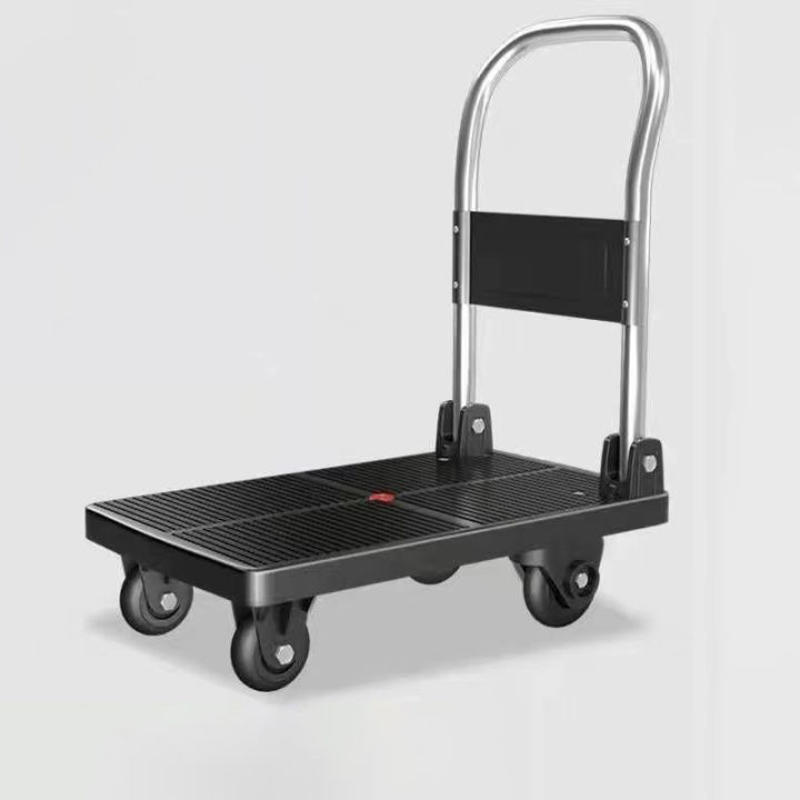 Cargo Push Trolley Folding Lightweight Transport Trailer Household Car ...
