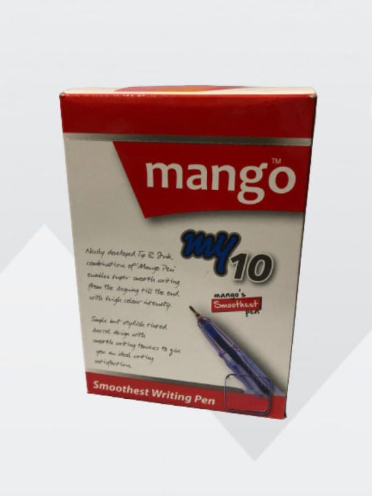 Mango Pen My 10 Ball Point Pen Blue - 100 pens | Daraz.lk