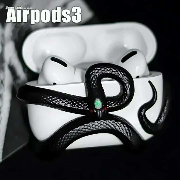 Original Airpods Case Winding Snake Resin Shell Cover Airpods Bargain ...