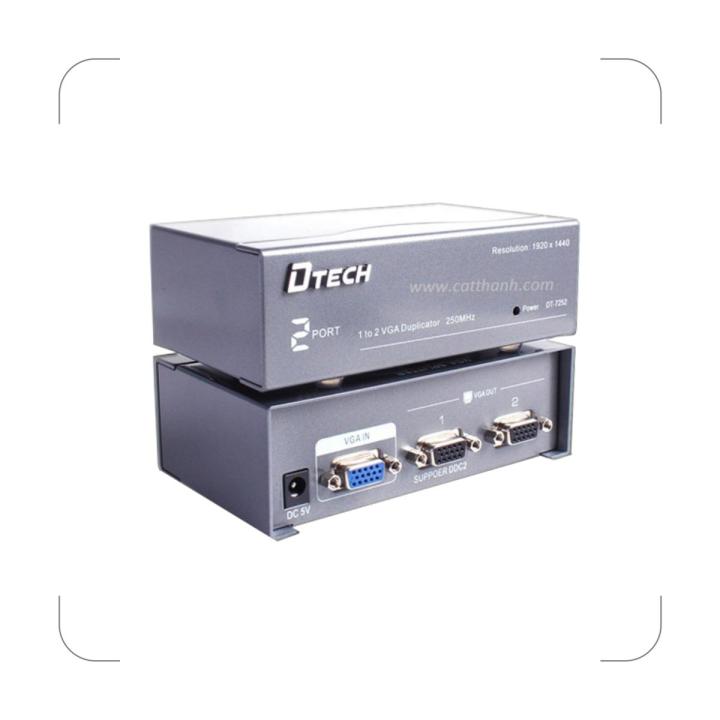 DTECH 1 Input 2 Output VGA Splitter | Daraz.lk