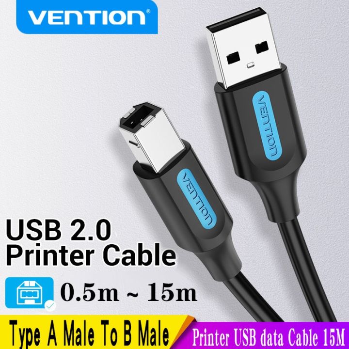 Vention USB Printer Cable USB 3.0 2.0 Type A Male To B Male Sync Data ...