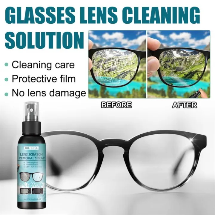 100ml Eye Glasses Lens Cleaner Scratch Remover Repair Glass Grinding ...