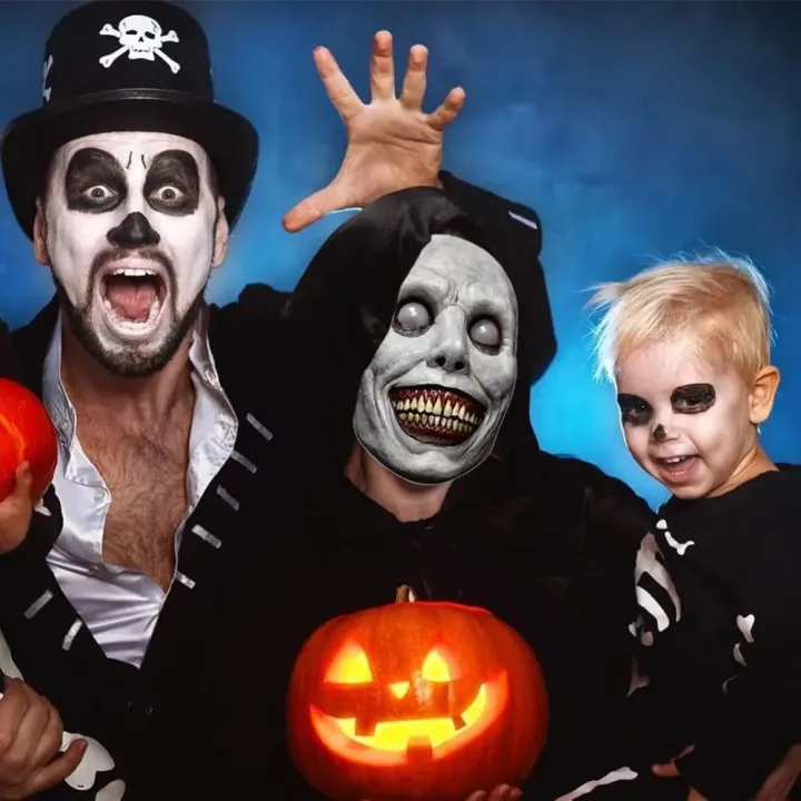 Terrifying Halloween Smiling Demons Face Masks Spooky Scary Halloween ...
