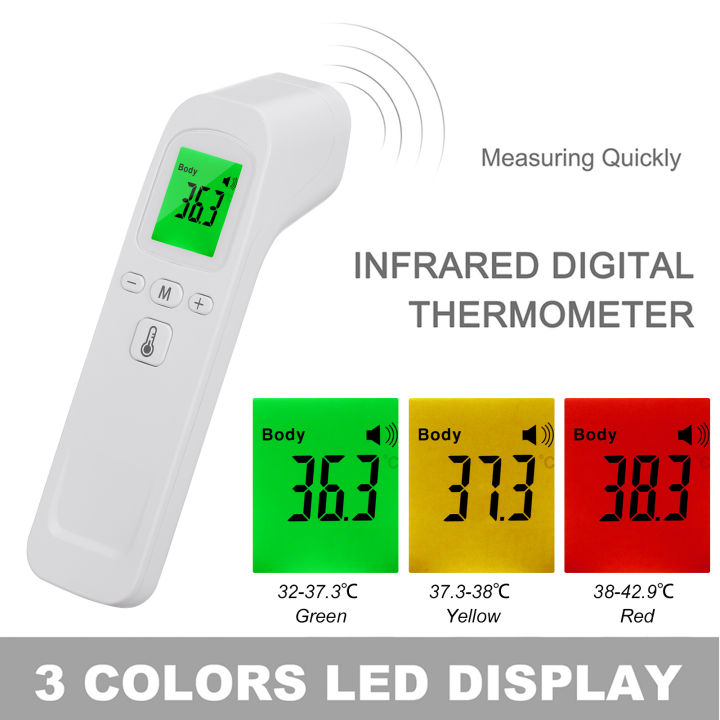 Infrared Forehead Ther-mo-meter Digital Ther-mo-meter Non-contact Body ...
