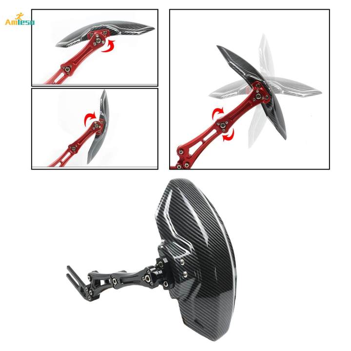 CNC Universal Motorcycle Rear Wheel Cover Can Be Rotated Hugger High ...