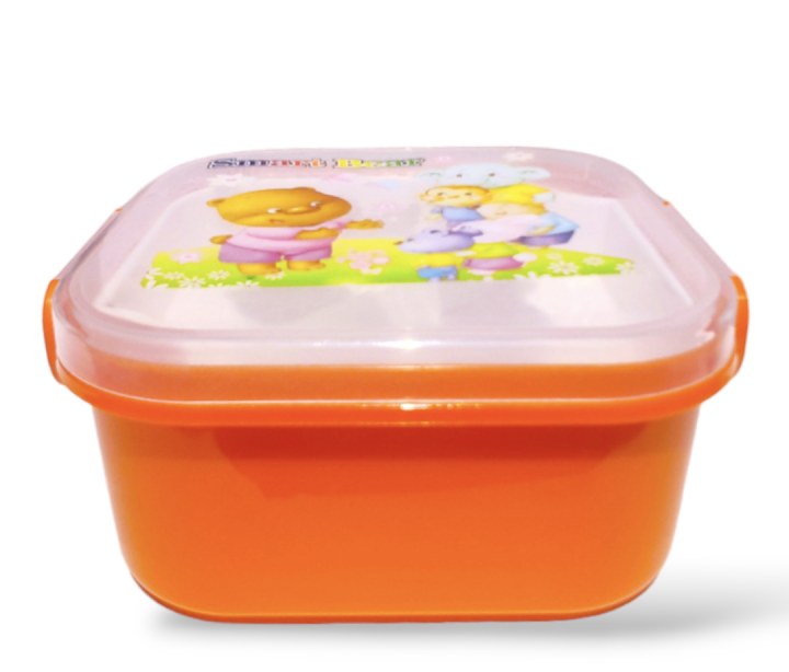Lunch Box 2 Stage Lunch Box for Nursery & School Girls Boys Orange ...