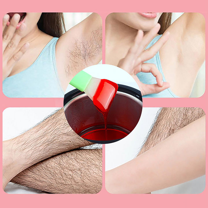 New specials Double Head Silicone Cosmetic Waxing Spatulas Body Wax Applicator Scraper Wax ...