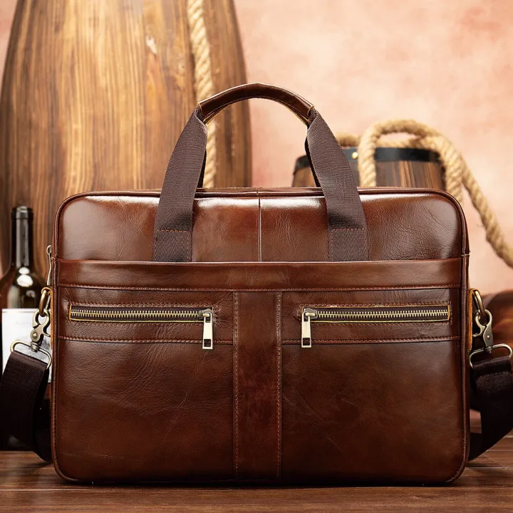 Bill Men's Official Bag Bag Shoulder 14 Men's Business Bag computer Of ...