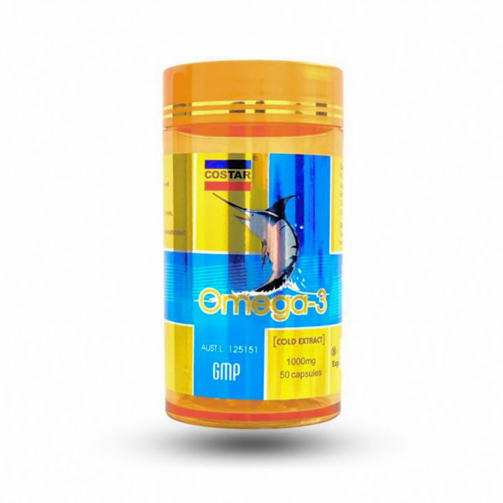 Fish Oil Supplement Omega 3 1000 Mg Capsules 50 Count | Daraz.lk