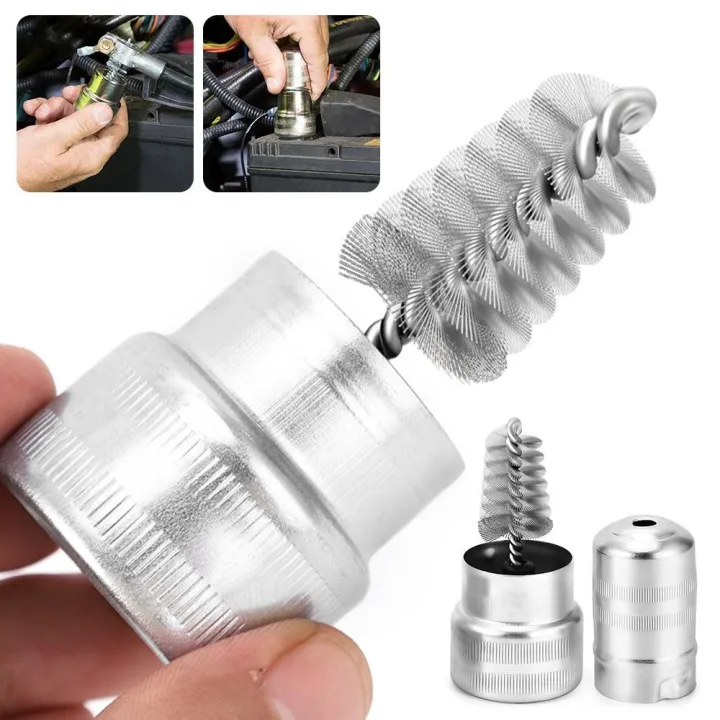 NEW Dirt Removal Battery Terminal Cleaner Durable Multi-functional Wire ...