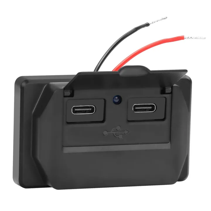 Ktteay RV USB Outlet Panel Wall Mount, Dual PD3.0 Type-C Port Car ...