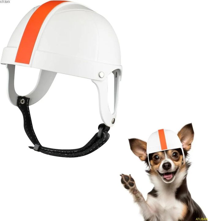 ATUBAN Dog Helmet Motorcycle Pet Helmet for Small Dog Cat Hard Safety ...