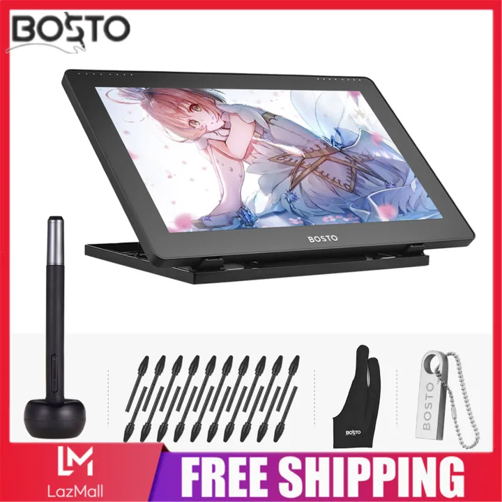 [Ready stock]BOSTO 16HD 15.6 Inch IPS Graphics Drawing Tablet Display Monitor 1920 x 1080 High ...