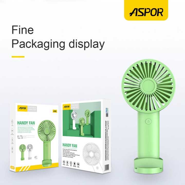 ASPOR A701 Rechargeable Fan Portable Eternal Classics Mini Stand Fan ...