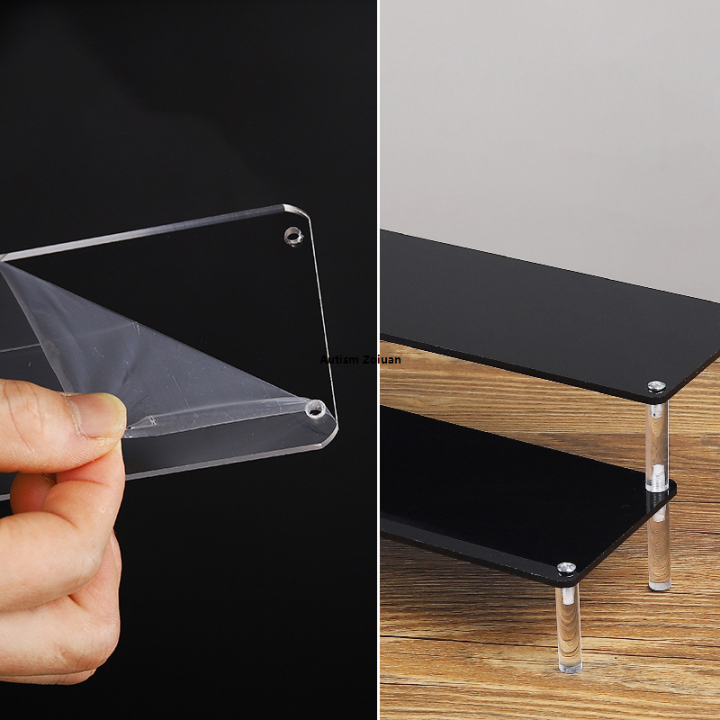 Rack dessert character POP holder cake cologne rack riser black acrylic ...