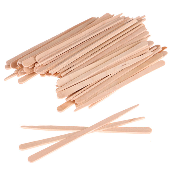 100PCS Woman Wooden Body Hair Removal Sticks Wax Waxing Disposable ...