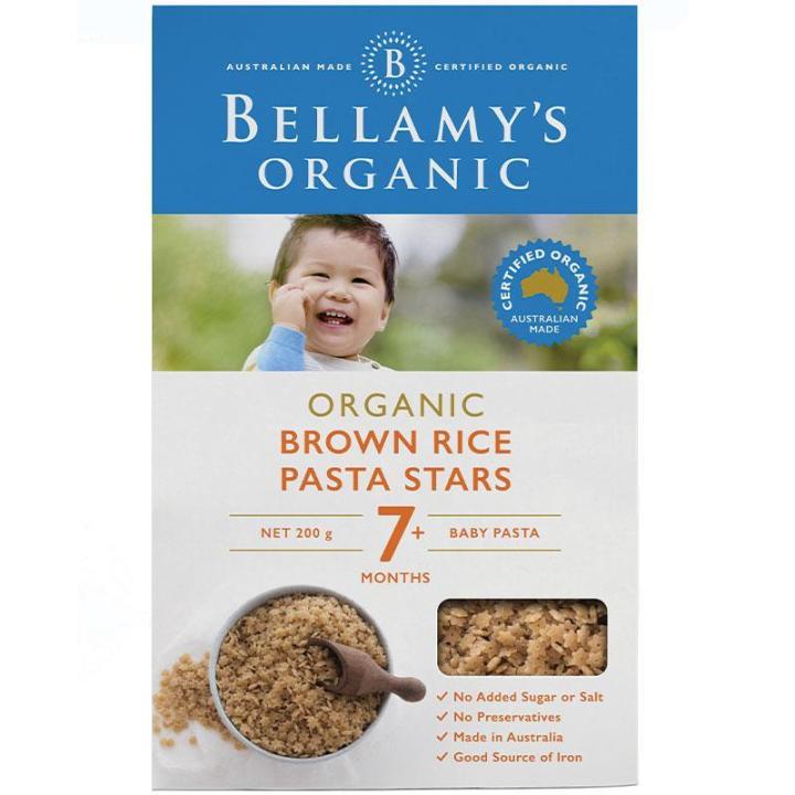Bellamy's Organic Brown Rice Baby Pasta Stars 200g (7m+) | Daraz.lk