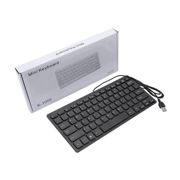 K1000 Mini Wired Keyboard 78 Keys - Black | Daraz.lk