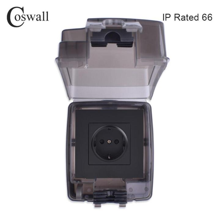 Coswall IP66 Weatherproof Waterproof Outdoor BOX Integrated Molding ...