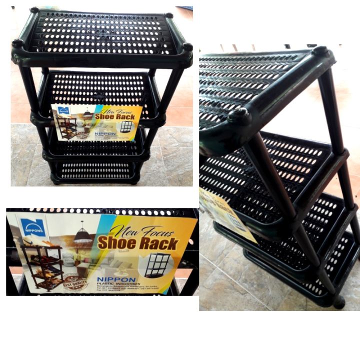 Shoe Rack Plastic 4 Tier Nippon | Daraz.lk