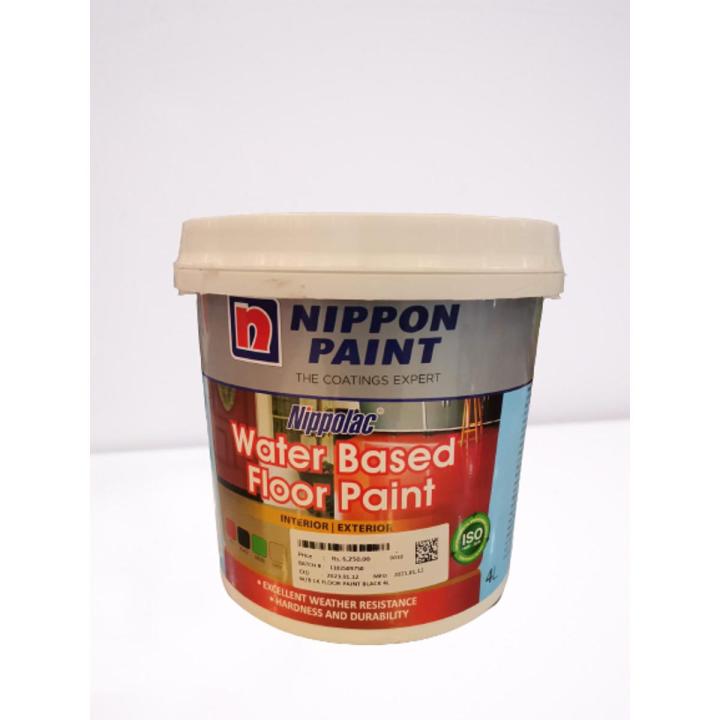 Waterbase Floor Paint Black - Nippolac | Daraz.lk