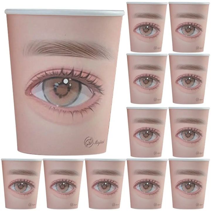 20pcs Practice Lashes Paper Cups Eyelash Extensions Training Makeup ...