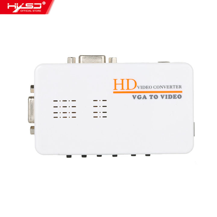 HXSJ Vga To Rca S-Video Adapter Pc Laptop To Tv Video Converter ...