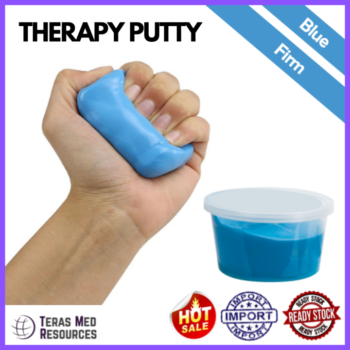 THERAPUTTY BLUE (FIRM) THERAPY PUTTY FOR HAND EXERCISE (100 gram 50 ...