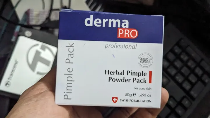 DERMA PRO PROFESSIONAL HERBAL PIMPLE POWDER PACK -50G | Daraz.lk