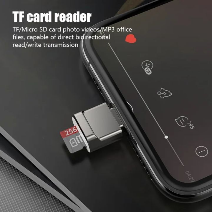 Micro SD Card Reader for iPhone Lightning to Micro SD/TF Card Reader ...