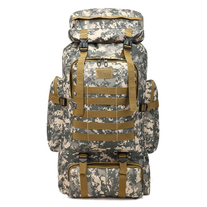 Large Capacity Waterproof Outdoor Camouflage Tactical Backpack Men 70L ...