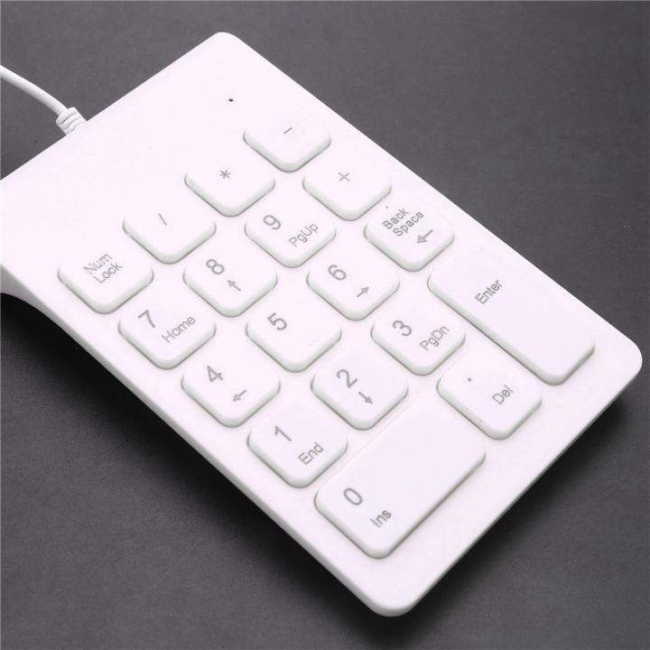 ICQURBT 3X Mini USB Wired Numeric Keypad Numpad 18 Keys Digital ...