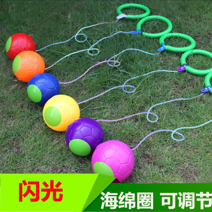 [ New ] Children's Flash Bouncing Ball Ankle Ring Kindergarten Foot ...
