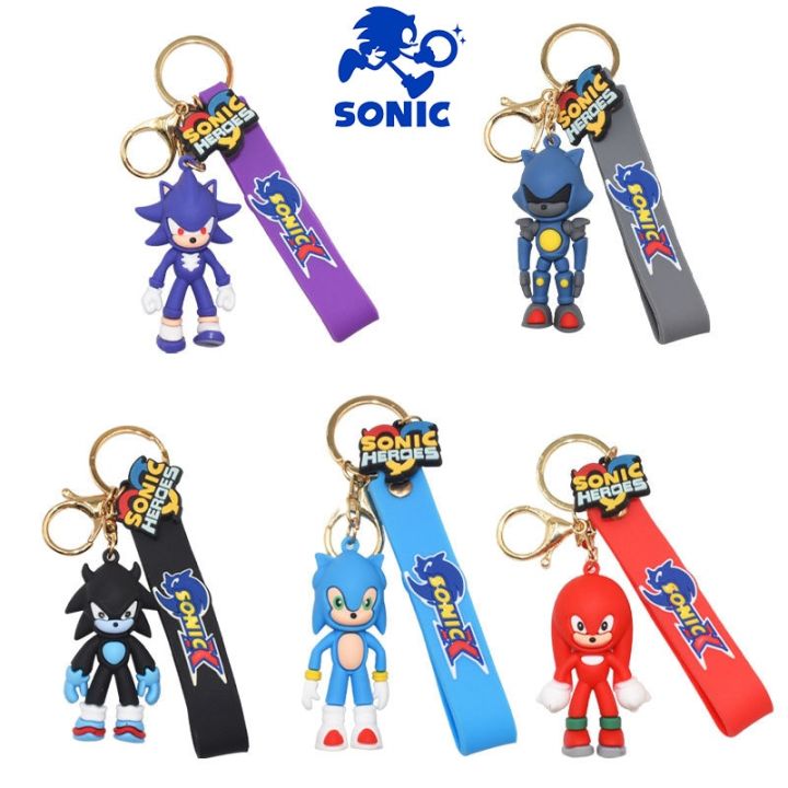 Sonic The Hedgehog Keychain Fashion Cartoon Anime Bag Pendant Car ...