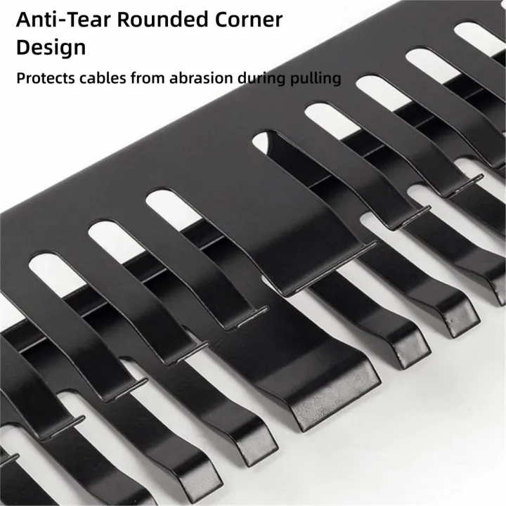 Trunking 1U Cable Management Horizontal Mount 12/24 Slot 19inch Server ...