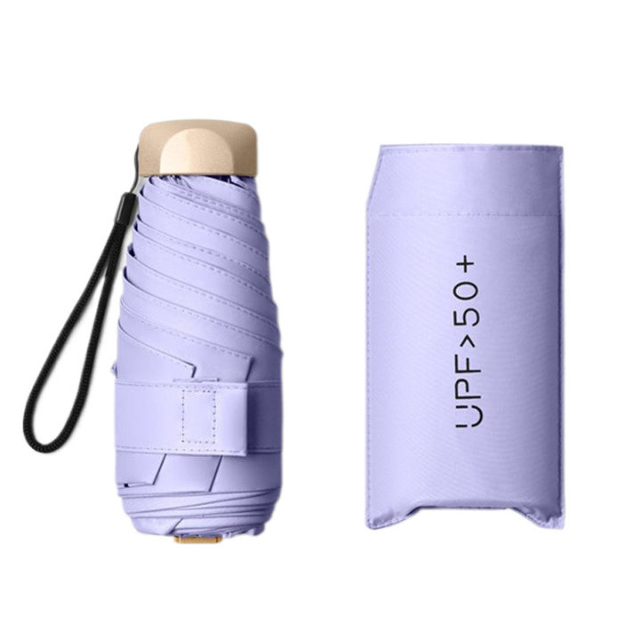 Popular high-quality mini flat 50% off ultra-light sun umbrella, UV ...